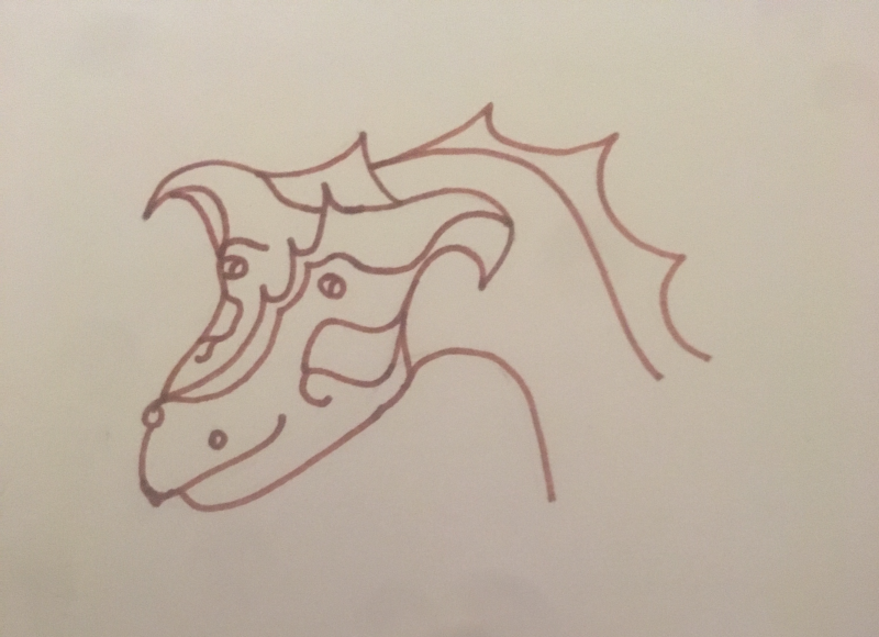 Soup: Drawing Dragons Day 47 - Kate Ristau