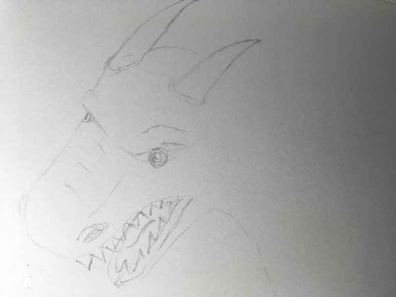 Start with a snarl: Drawing Dragons Day 257 - Kate Ristau