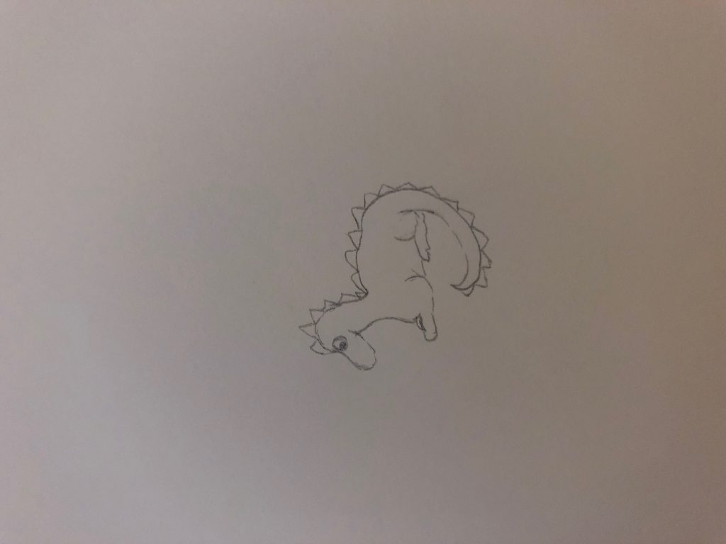 Big eyes: Drawing Dragons Day 308 - Kate Ristau